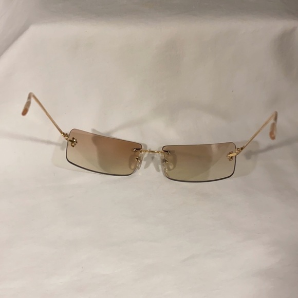 Versace | Accessories | Rare Vintage Versace Glasses Rimless Medusa Mod ...